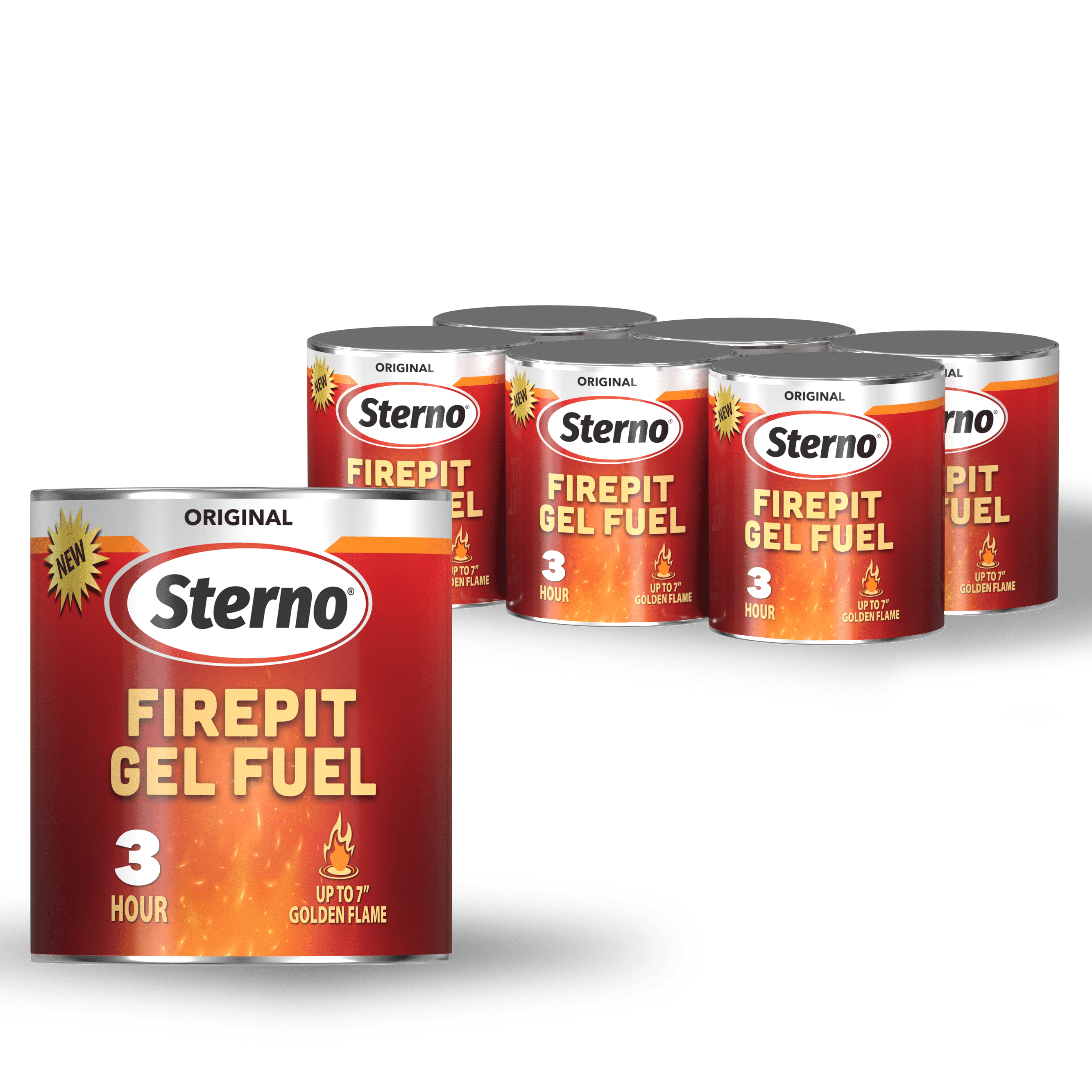 Sterno Fuel Cans Firepit Gel, 6-Pack, 3 Hours Burn Time - Walmart.com