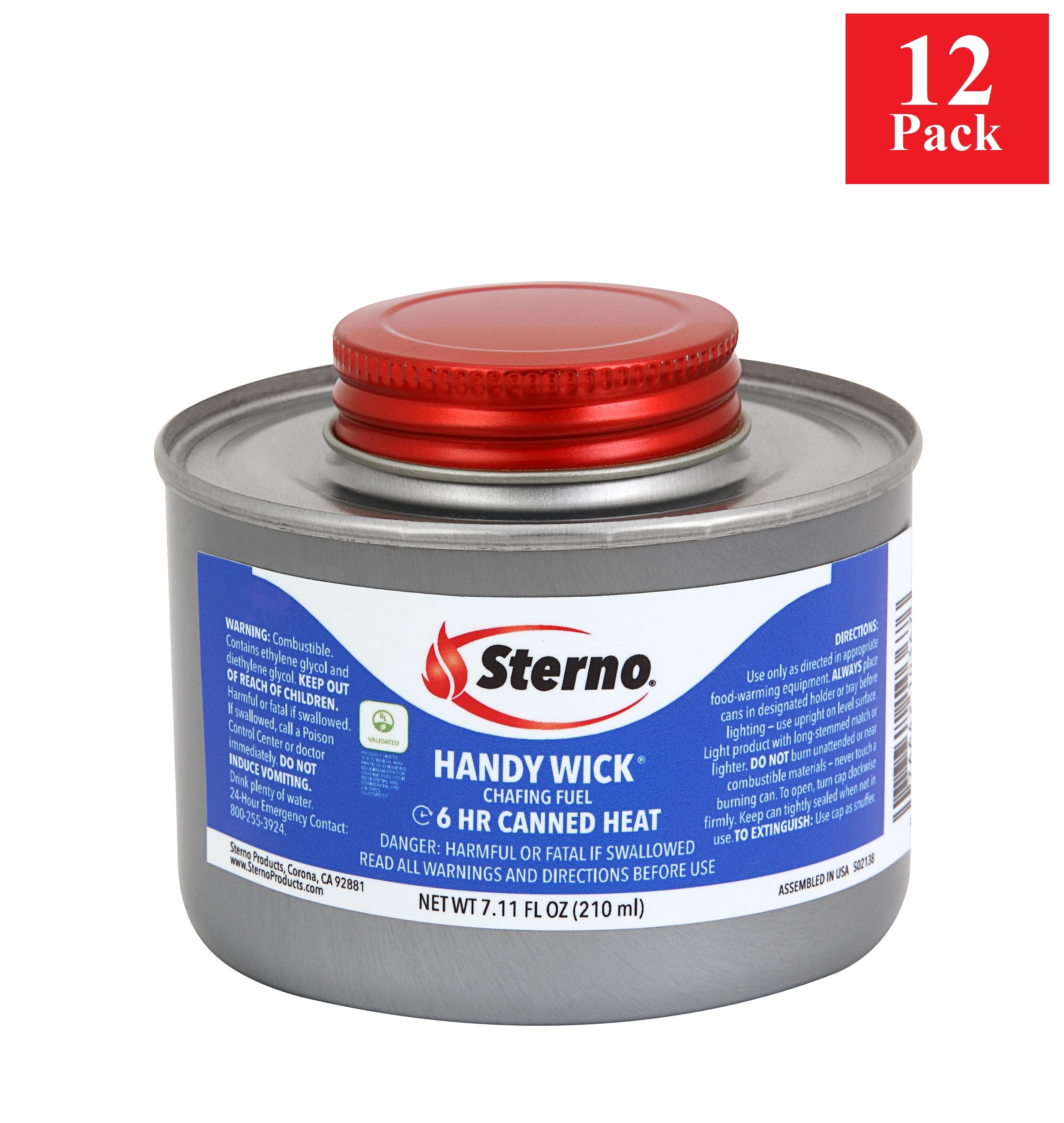 Sterno Handy Wick Heat Liquid Pack, 6 Hour Buffet Chafing Fuel, 7.11 oz ...