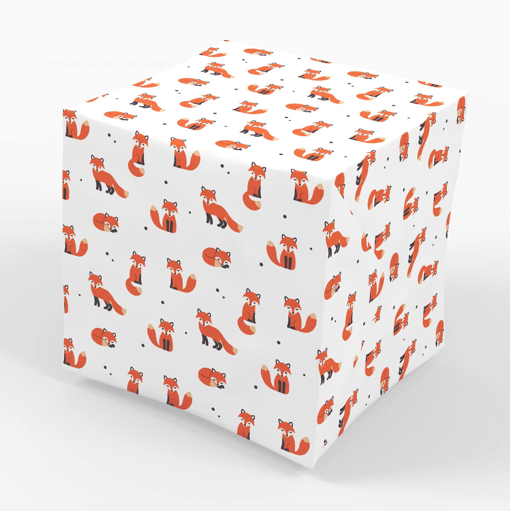 Stesha Party Fox Woodland Animal Gift Wrapping Paper - Folded Flat 30 x ...
