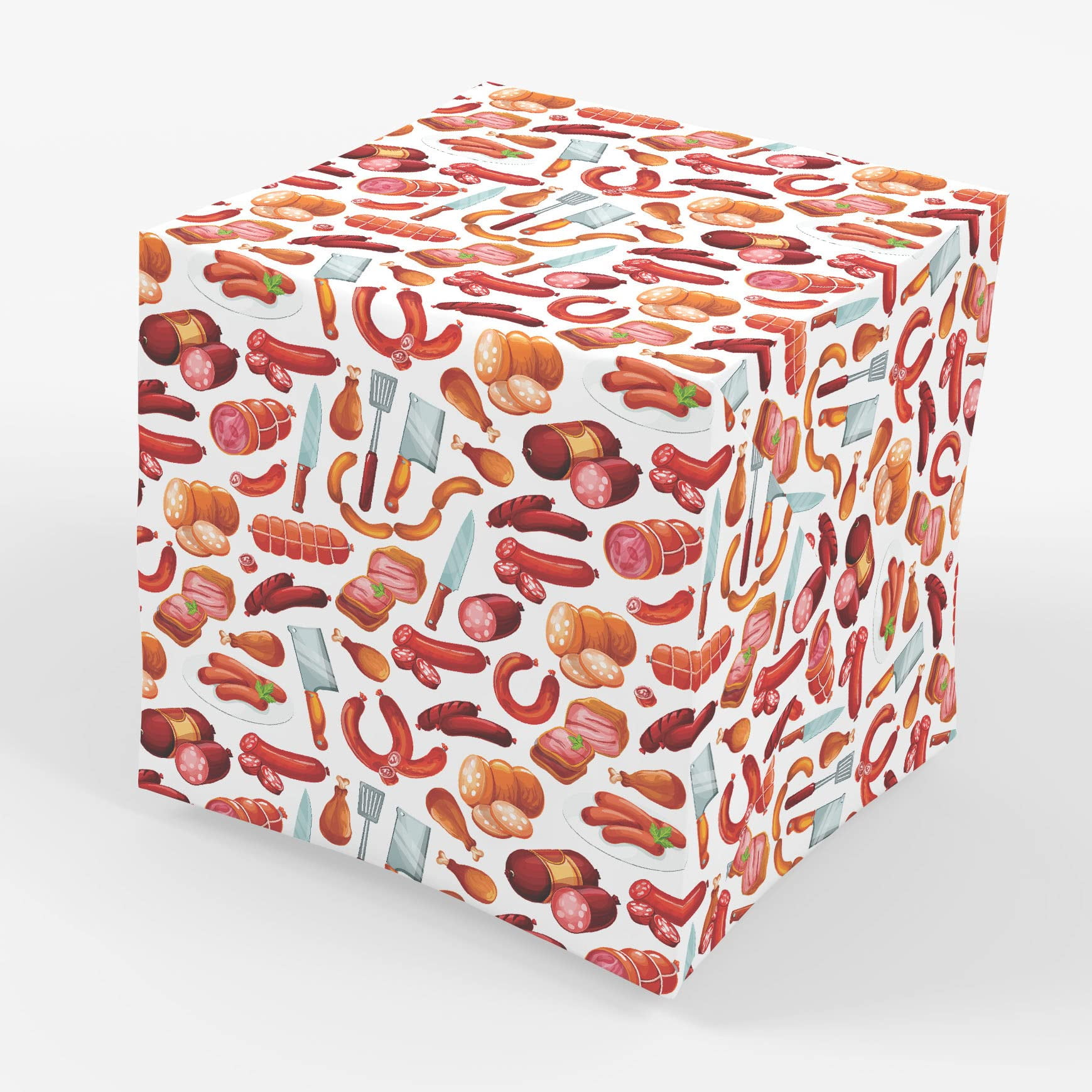 Stesha Party Meat Gift YPF5 Wrap - Funny Wrapping Paper - Chef Present ...