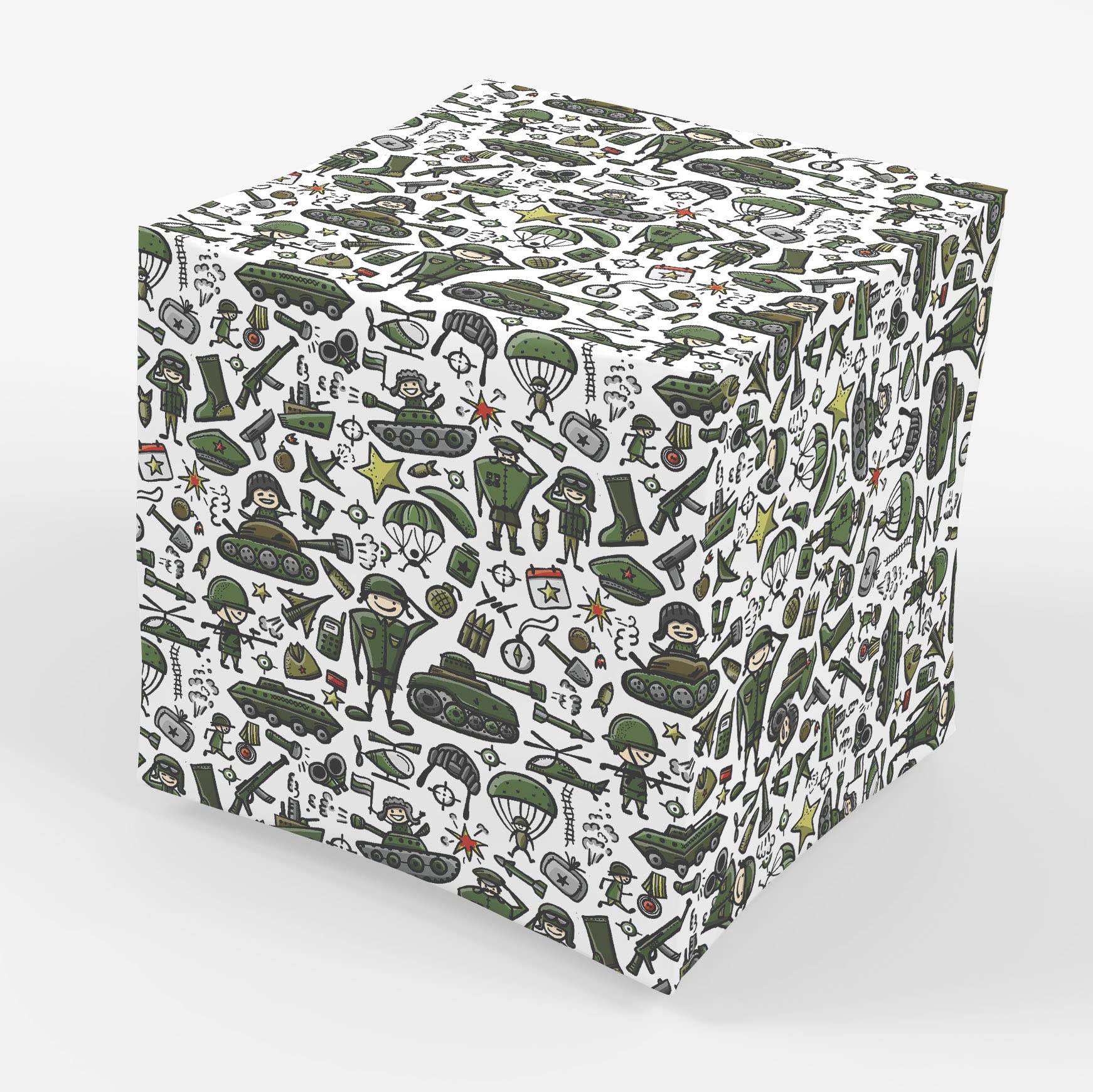 Stesha Party Military Present OIF8 Gift Wrapping Paper - Folded Flat 30 ...