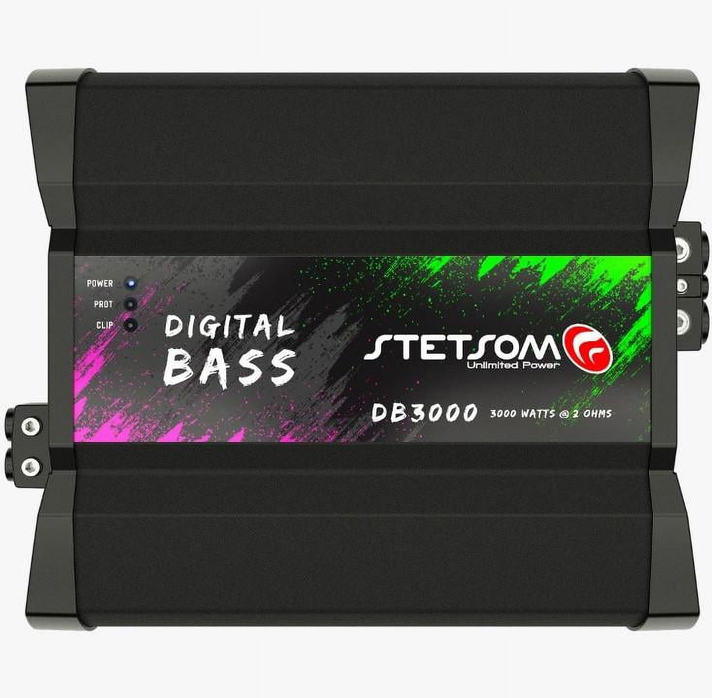 Stetsom DB 3000 DIGITAL BASS Amp 3K Watts RMS Car Audio Class D Mono ...