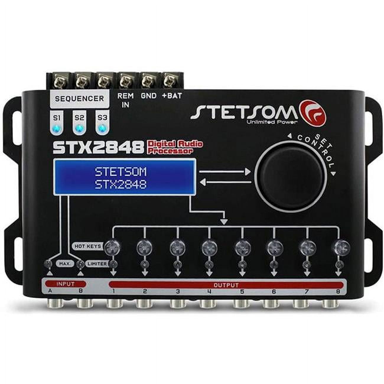 Stetsom STX2848 DSP 8 Channel Crossover and Equalizer Processor ...