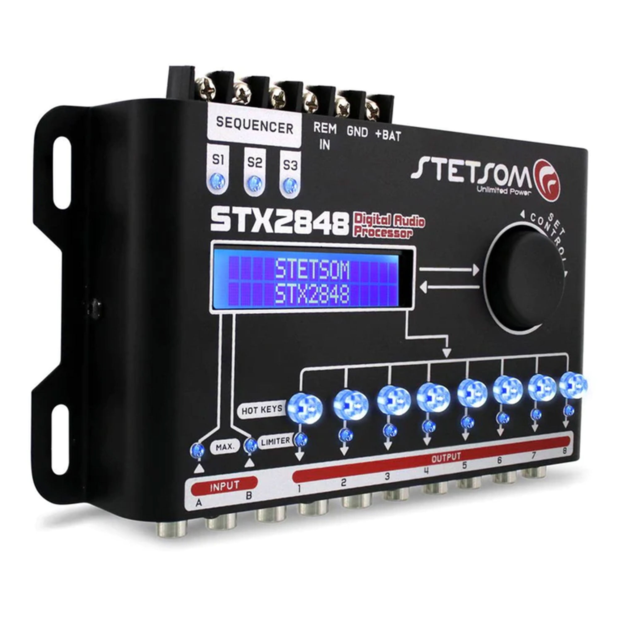 Stetsom STX2848 DSP 8 Channel Crossover and Equalizer Processor ...