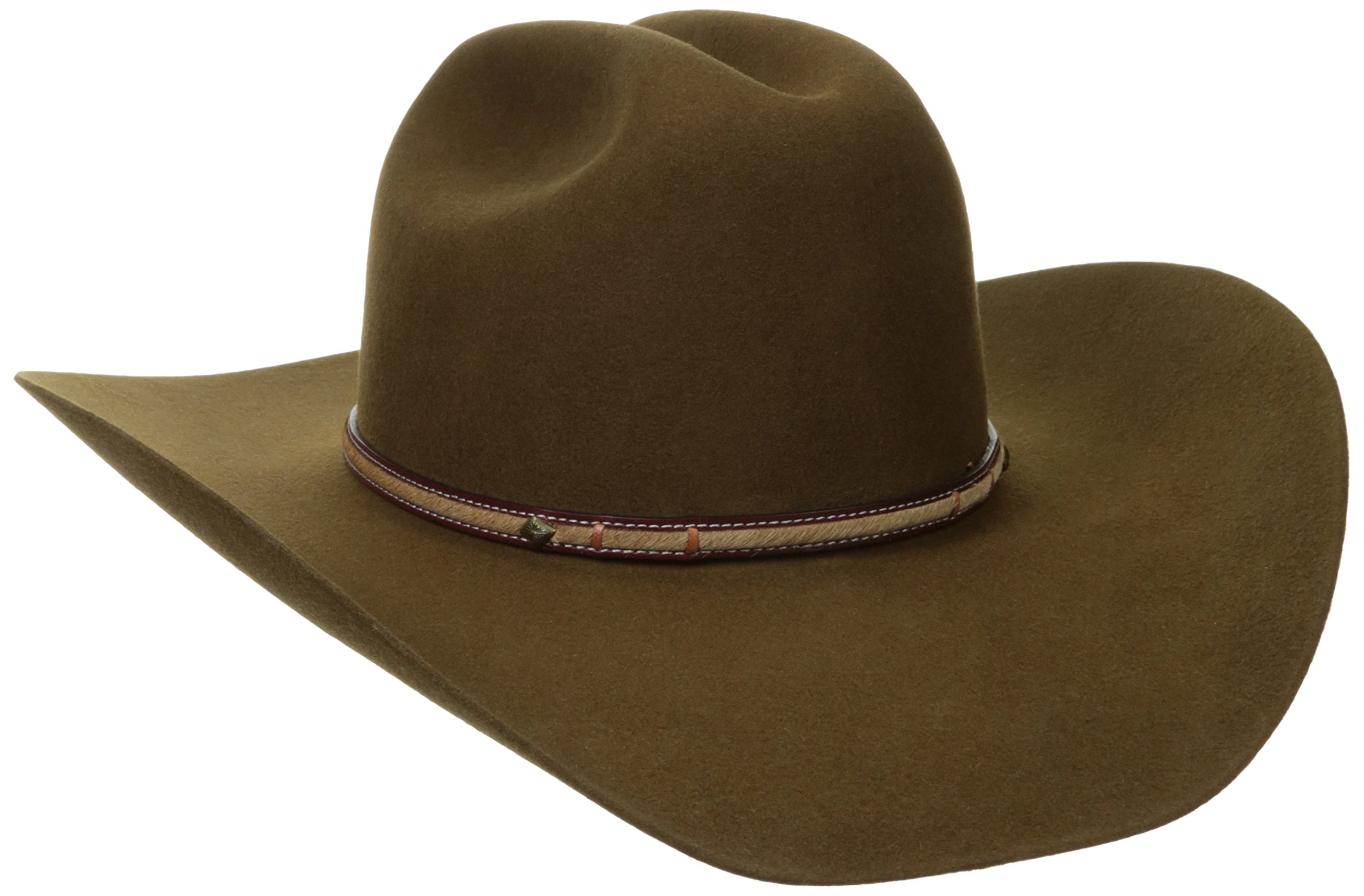 Stetson Men's 4X Powder River Felt Pinch Front Cowboy Hat (Mink, 7 1/2 ...