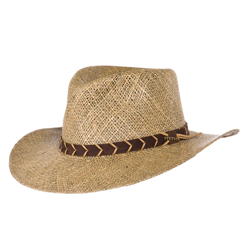 Stetson Outdoor Alder Seagrass Straw Western Hat with UPF 50+ Sun ...