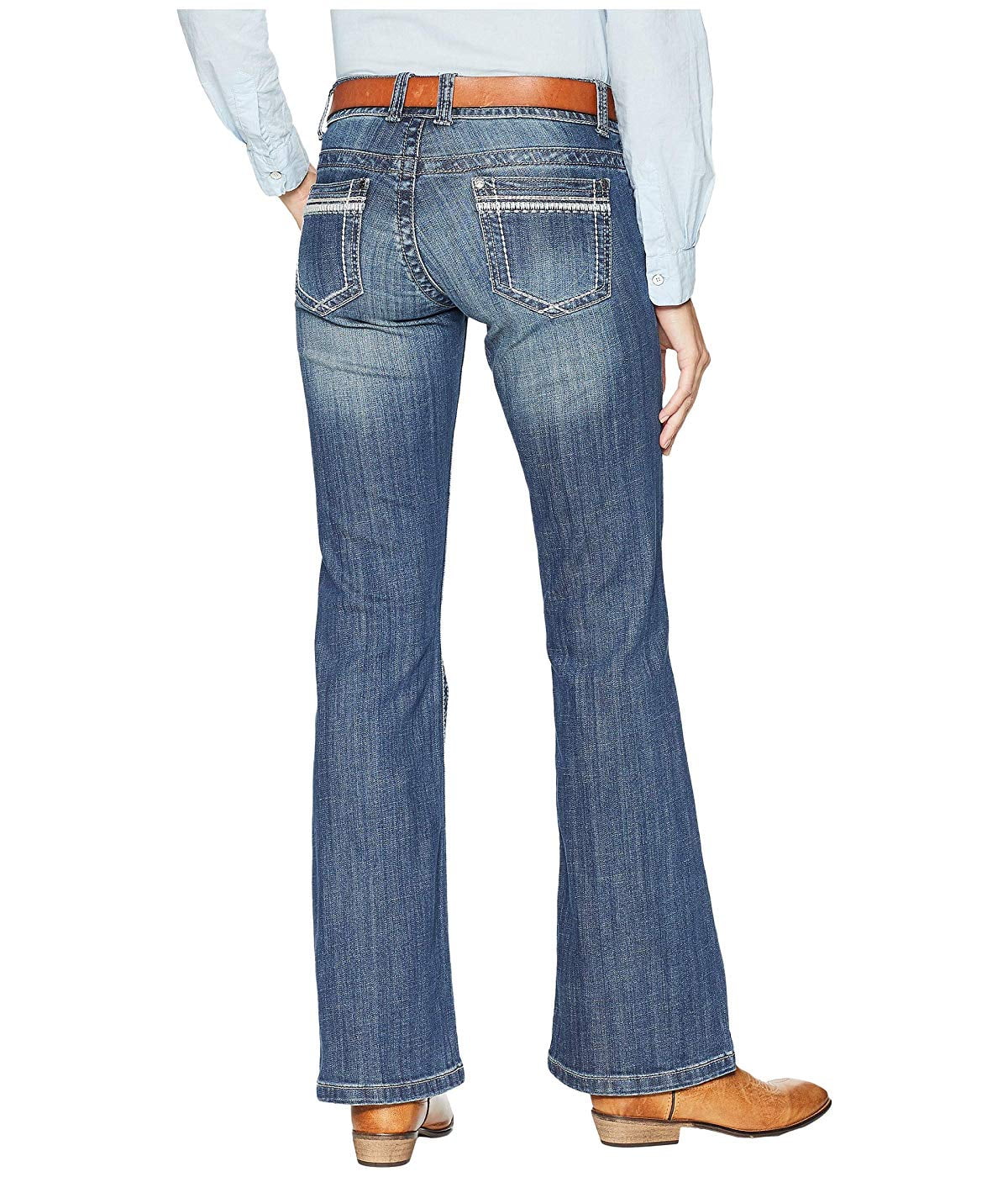 Stetson Box Stitch Embroidery Back Pocket Blue - Walmart.com