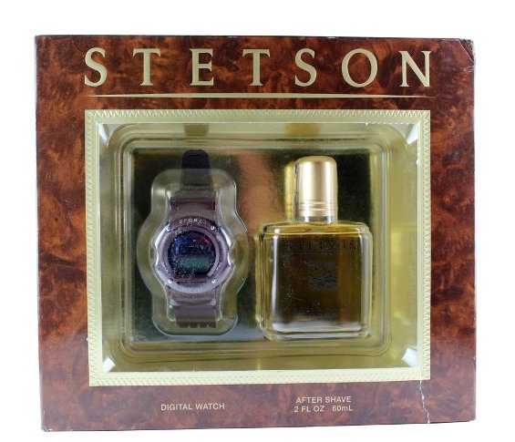 Stetson For Men 2 Piece Set - 2oz Aftershave Splash, Digital Watch ...