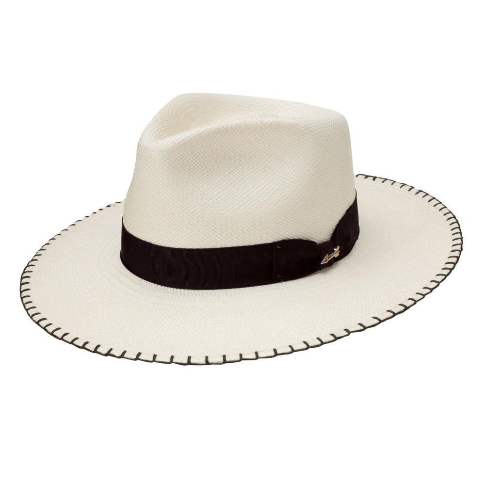Stetson Hats Mens Stetson Little Palm with Black Fashion Straw Hat L ...