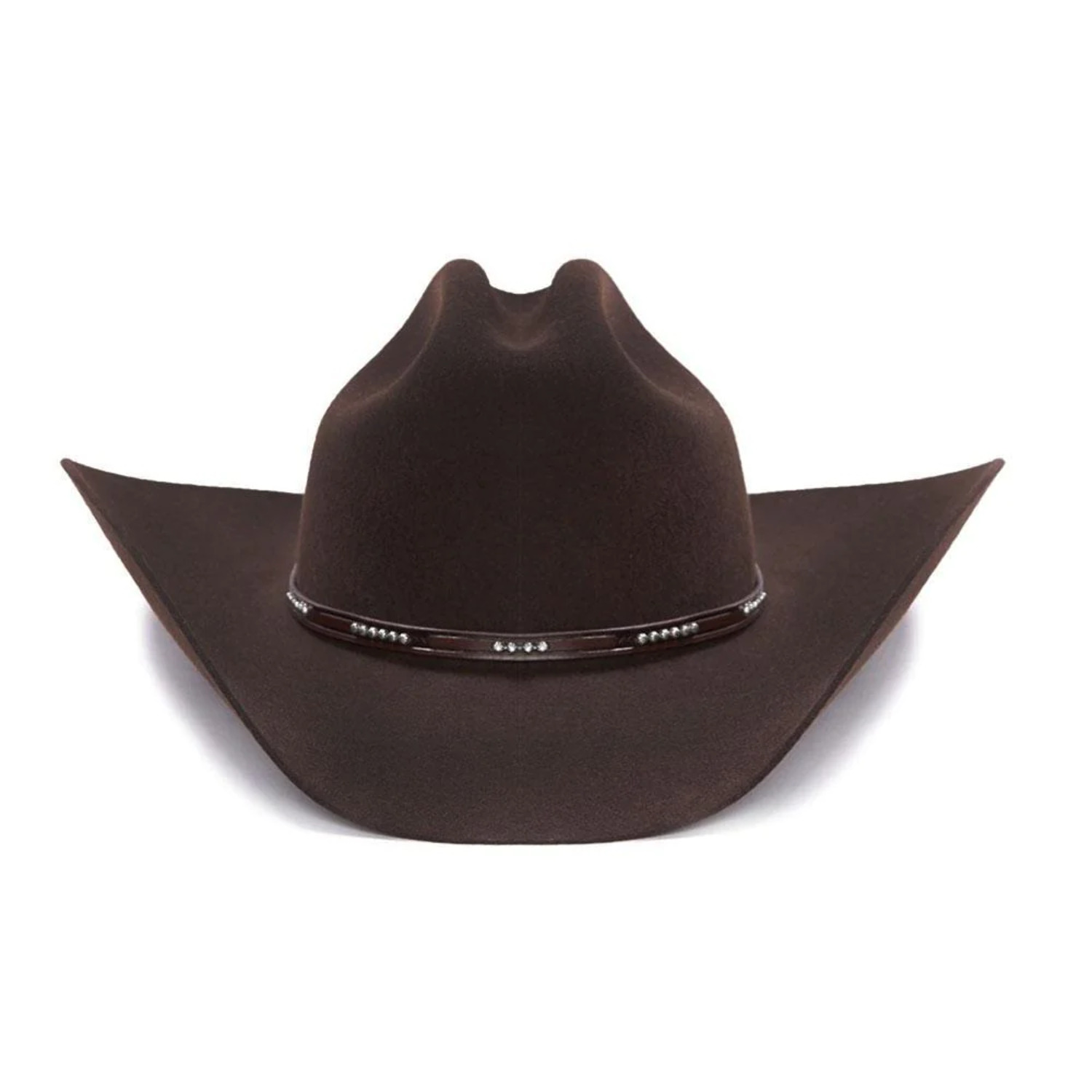 Stetson 4X Llano Wool Hat, Chocolate, Cattleman Crown, Leather Hatband ...