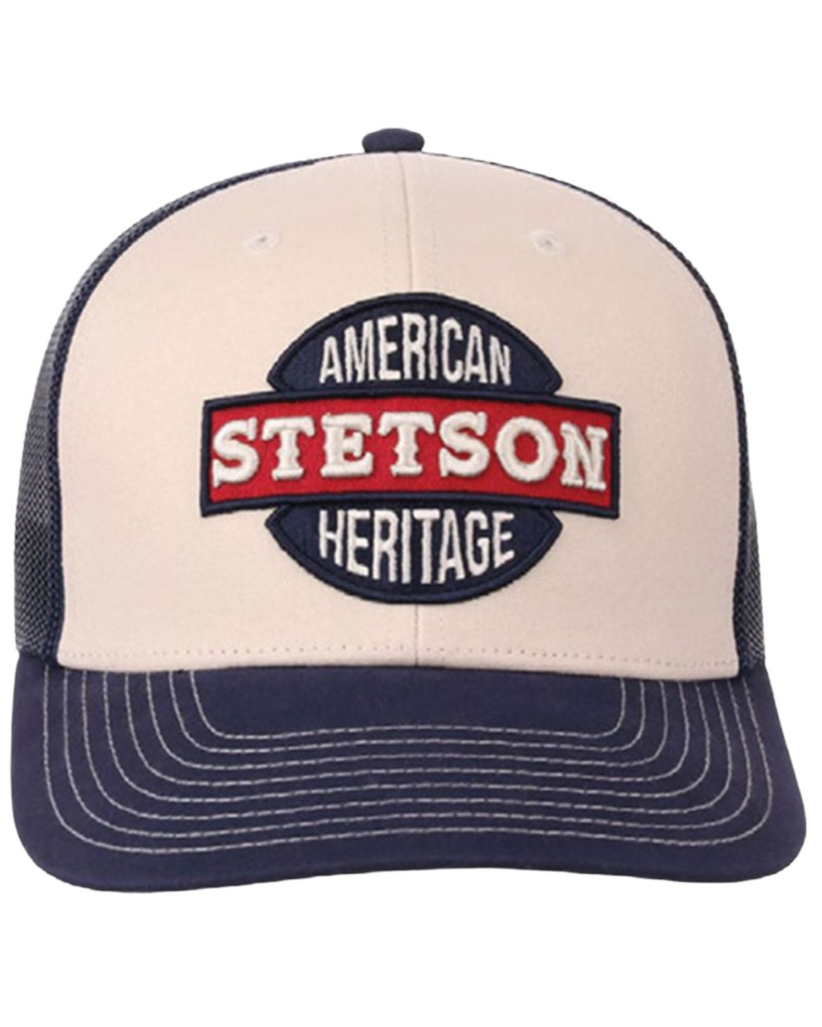 Stetson Men's American Heritage Patch Trucker Cap - 07-077-0102-0115 WH ...