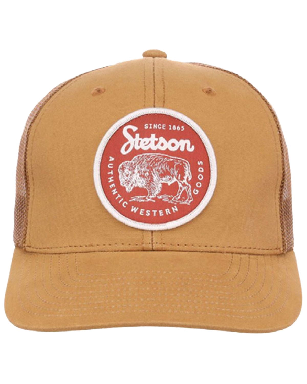 Stetson Men's Bison Circle Patch Trucker Cap - 07-077-0102-0107 BR One Size - Walmart.com