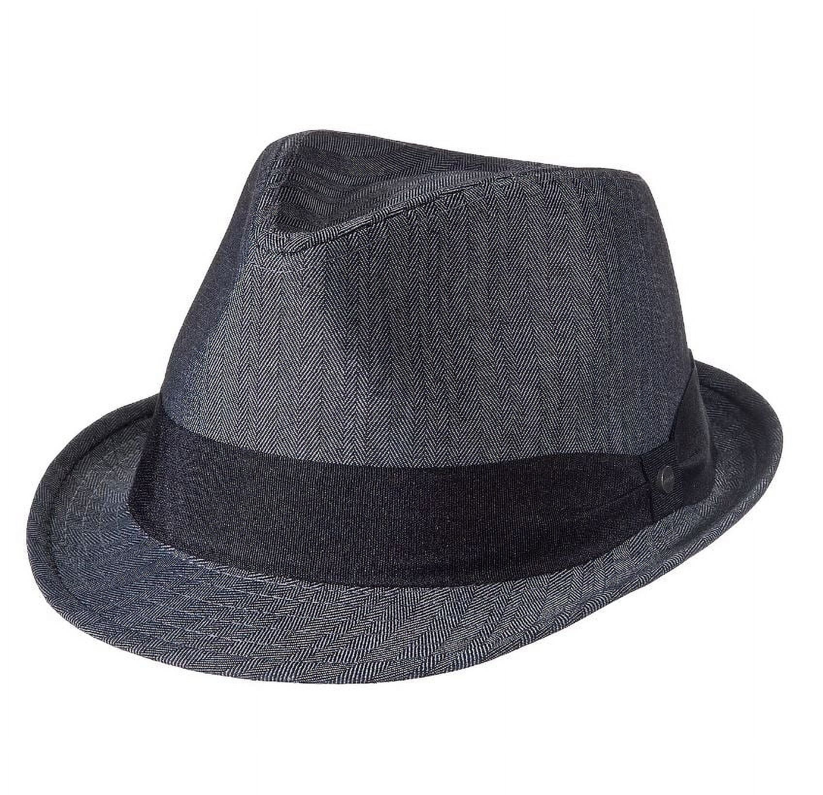 Stetson Men's Charcoal Fedora, Polyester Material, L/XL Size, Spot ...
