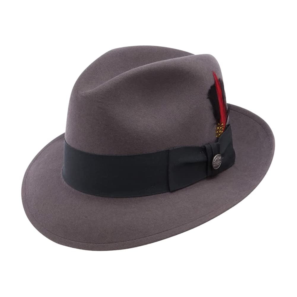 Stetson Men's Frederick Felt Fedora Hat (Caribou, 7 1/4) - Walmart.com