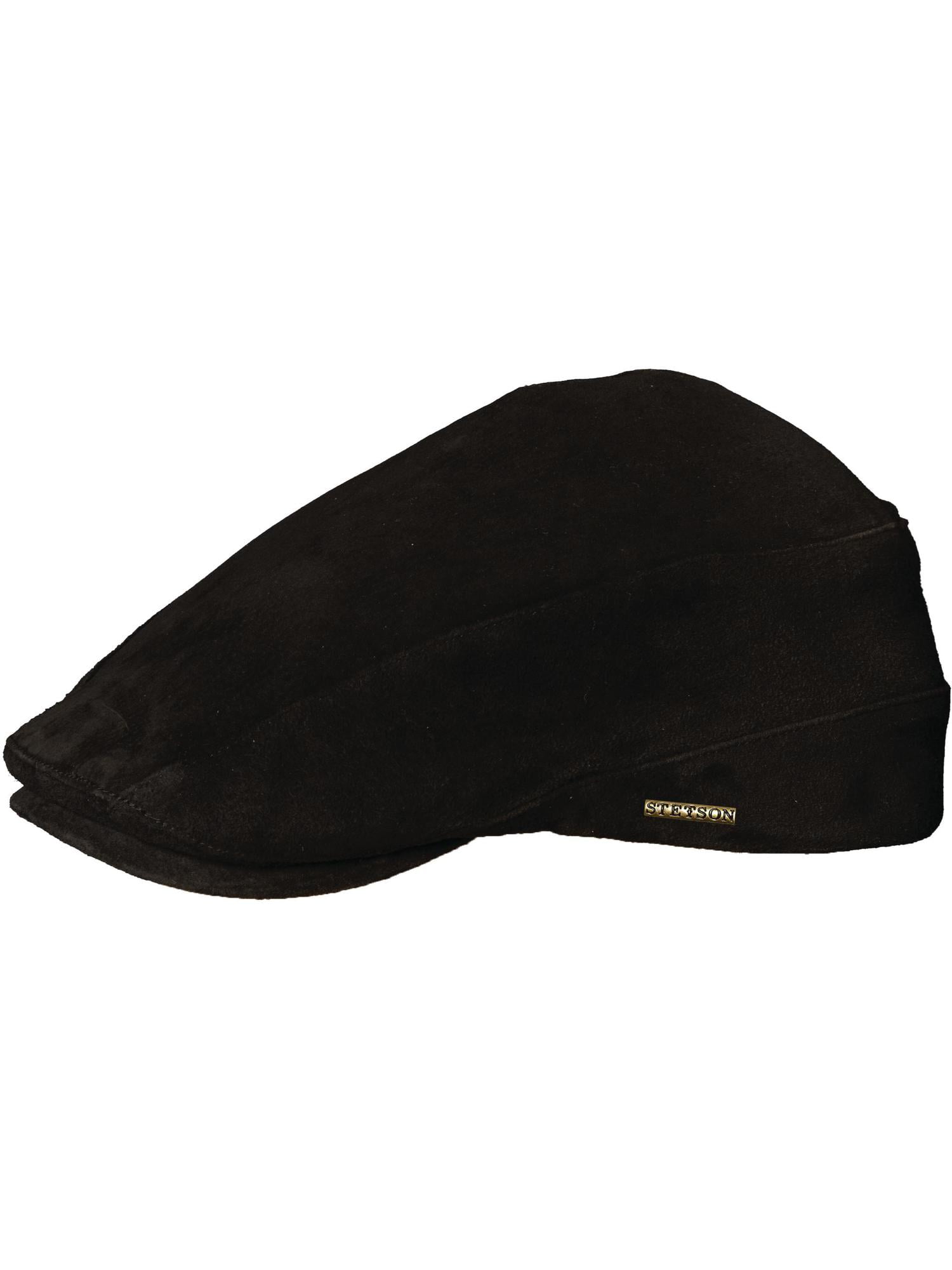 Stetson Men's Hat Large Ivy Solid sboy Cabbie Suede Black L - Walmart.com