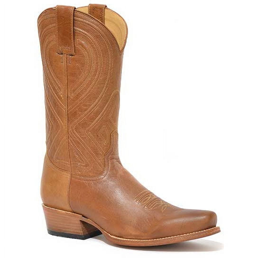 Stetson Men's Mossman Western Boot Snip Toe Brown 9 1/2 D(M) US ...