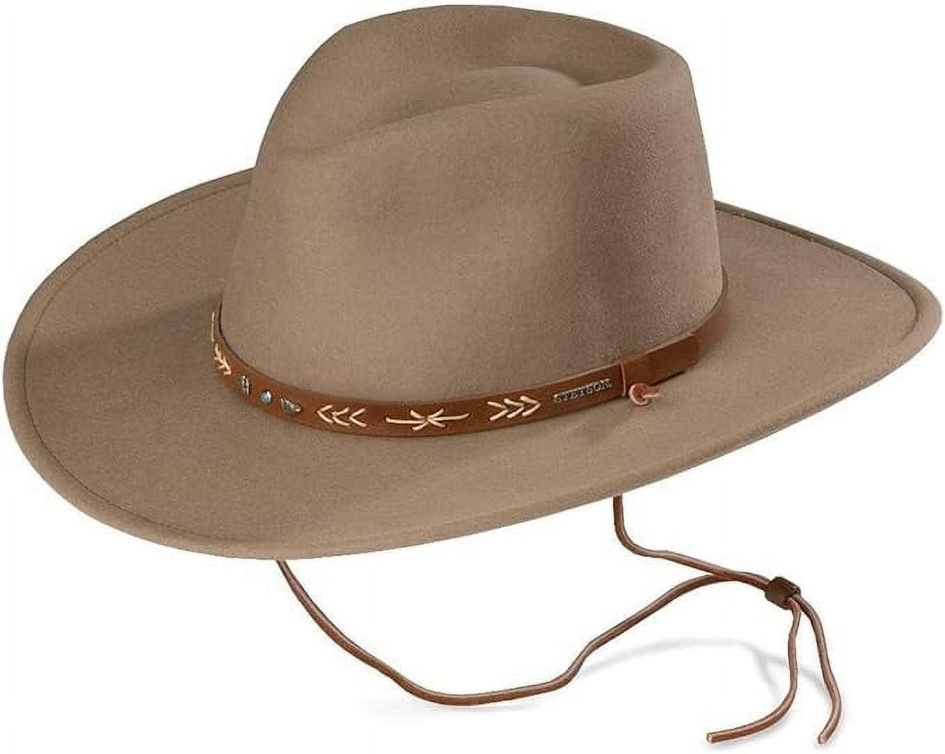 Stetson Men's Santa Fe Crushable Wool Hat (Mushroom, Large) - Walmart.com