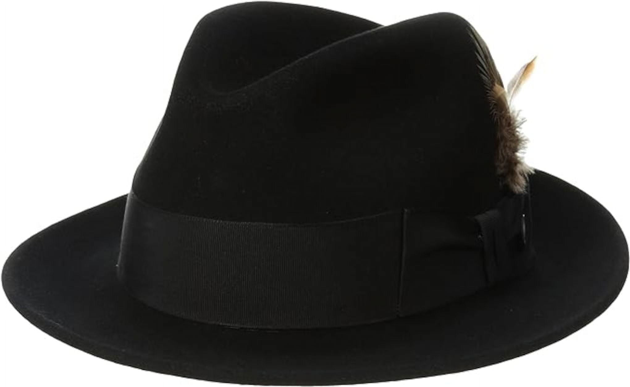 Stetson Men's Saxon Royal Quality Fur Felt Hat (Black, 7 1/4) - Walmart.com