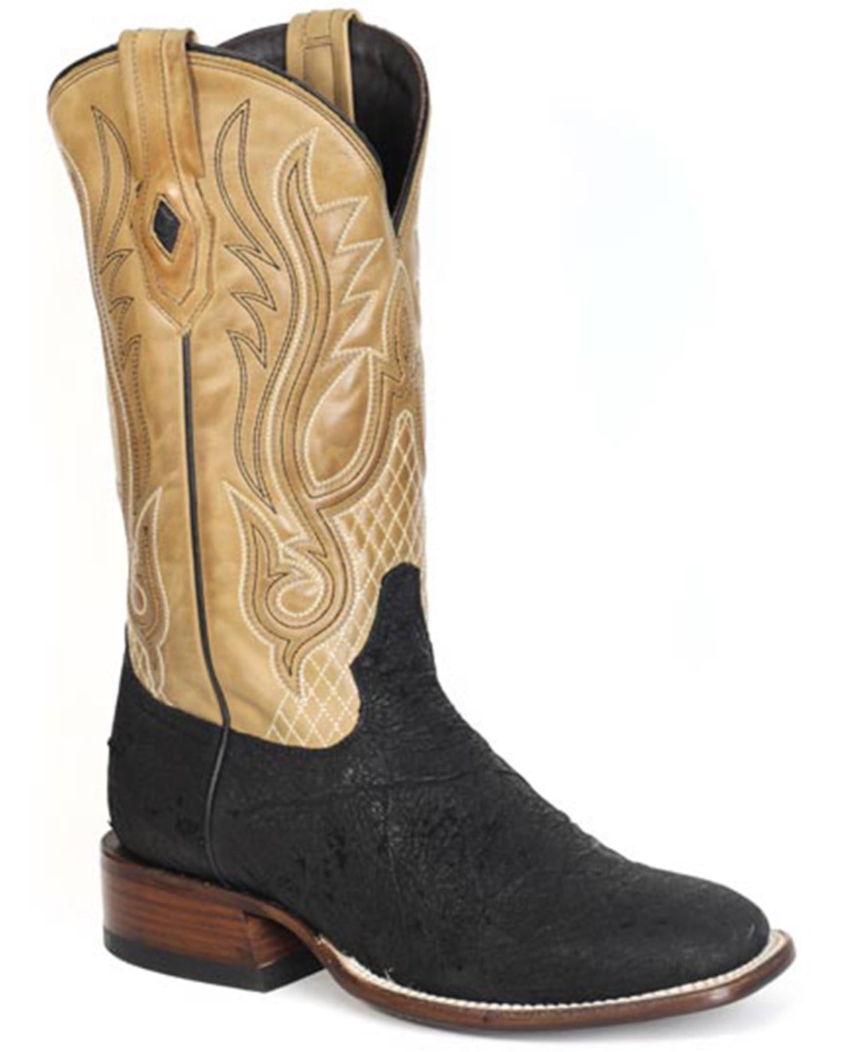 Stetson Men's Thunder Exotic Elephant Western Boot Broad Square Toe ...