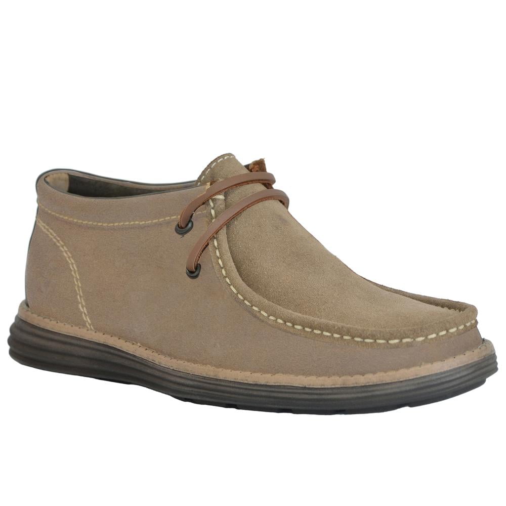 Stetson Men's Wyatt All-Over Suede Casual Lace-Up Chukka Shoes Moc Toe ...