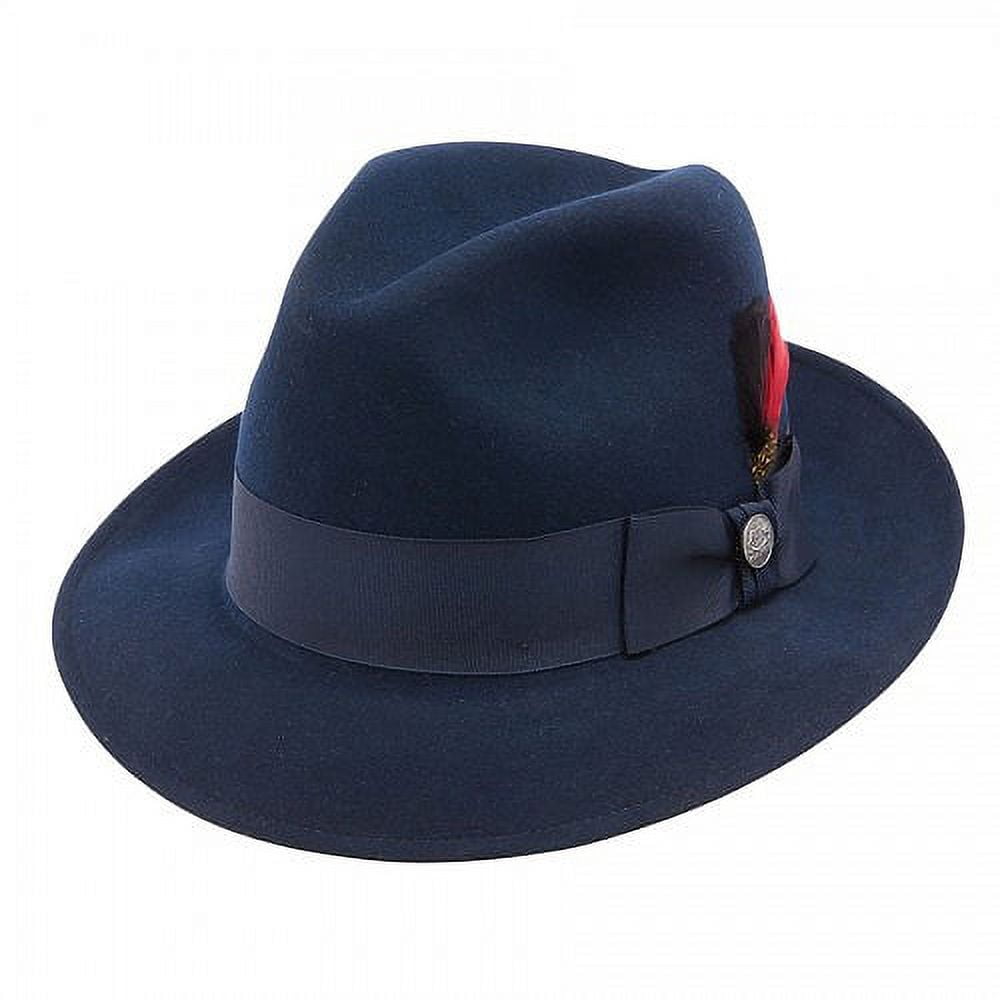 Stetson Navy Blue Frederick Felt Fedora TWFRDK-822048 - Walmart.com