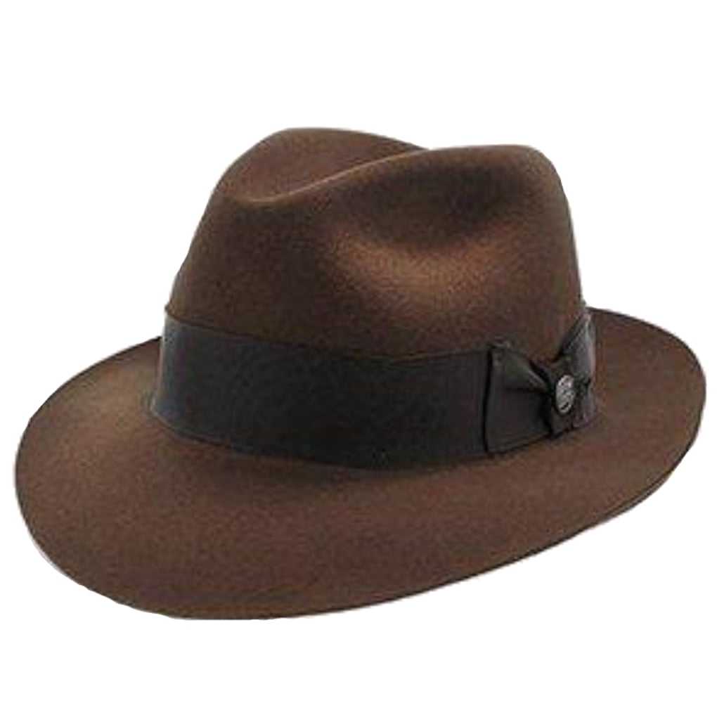 Stetson Men's Temple Wool Fedora Hat (Mink, Small) - Walmart.com