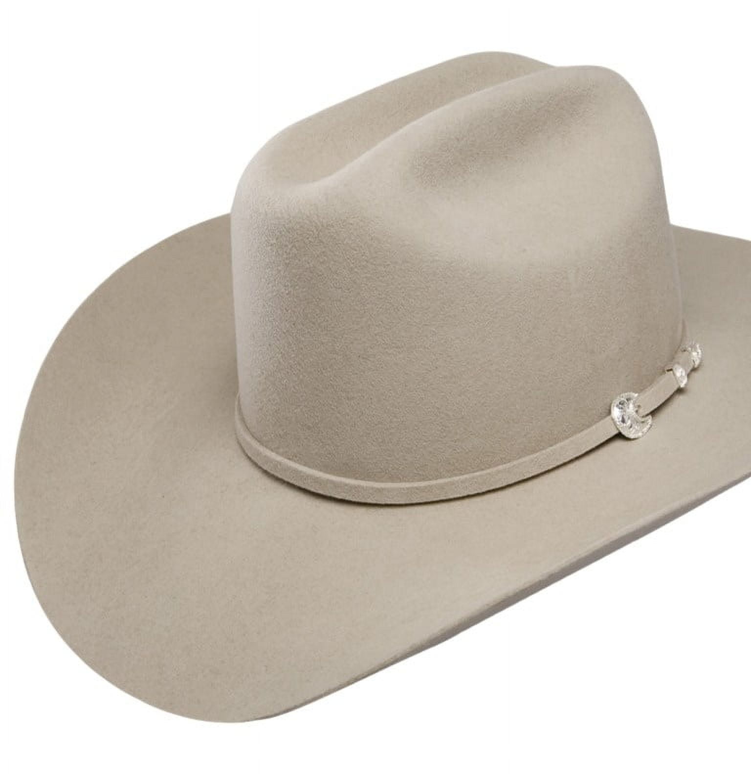 Stetson USA 4X Corral Buffalo Felt Cowboy Hat with Leather Sweatband ...