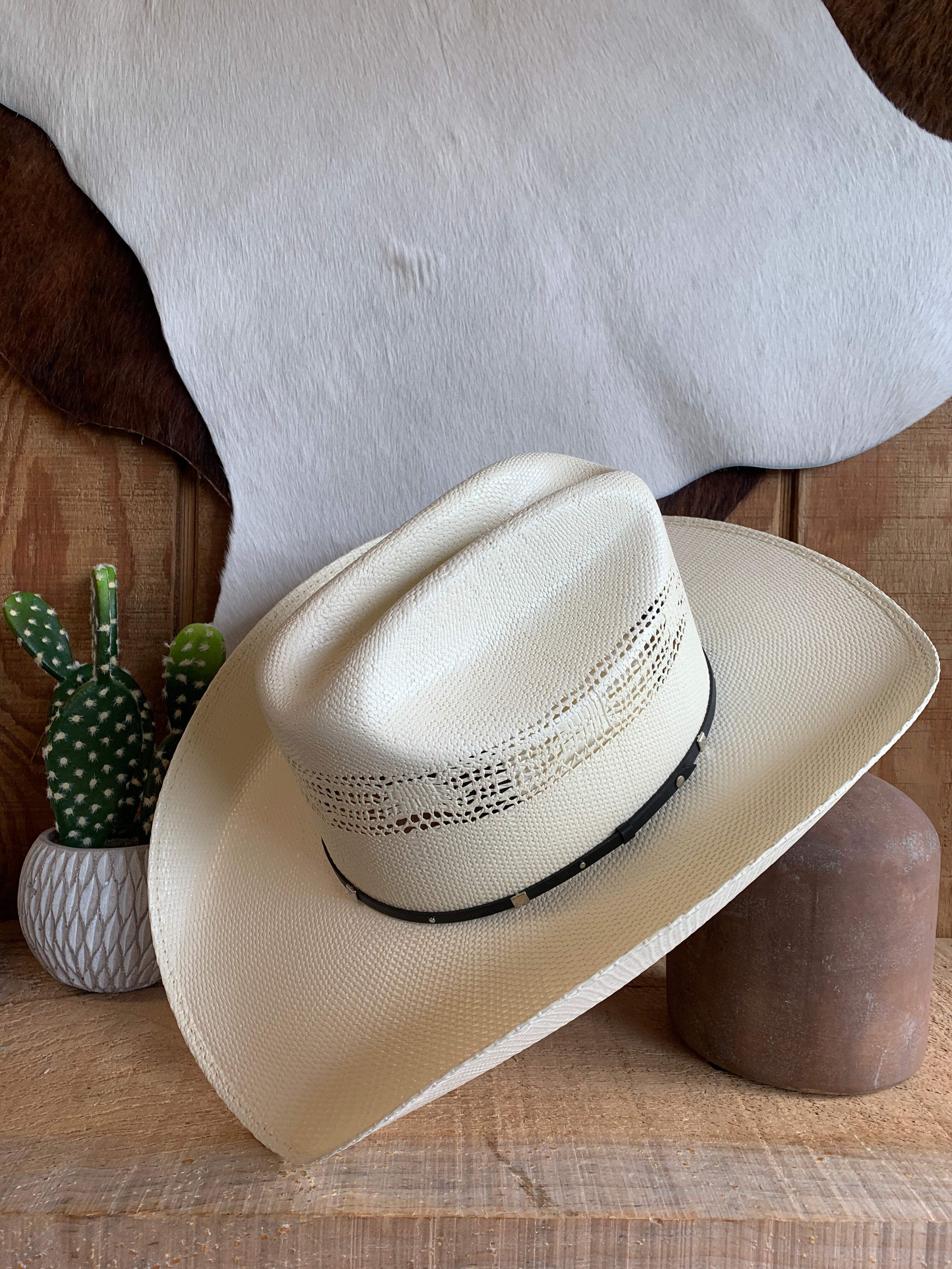 Stetson & Dobbs SSWHTH-6940 Mens White Horse Cowboy Hat, Natural - S ...