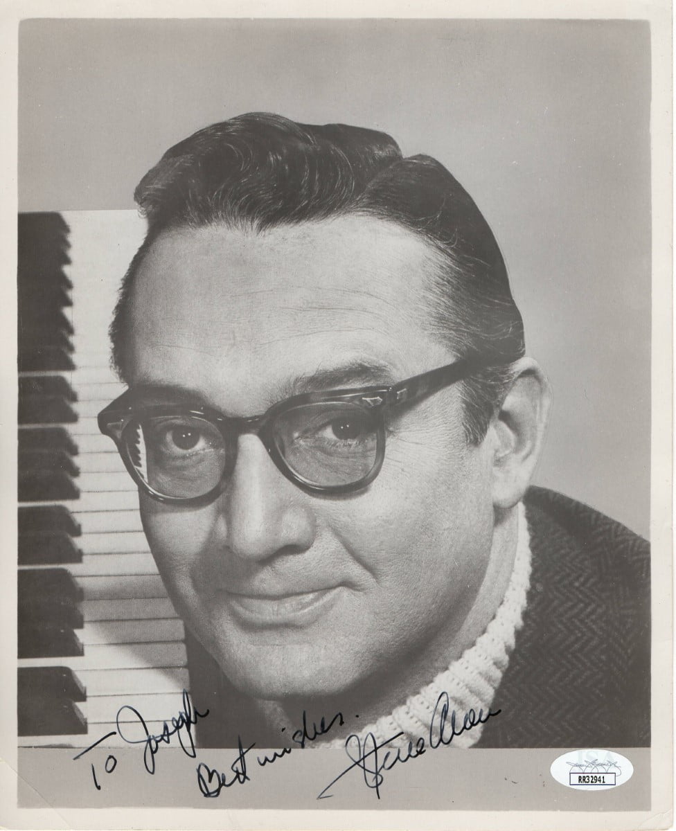 Steve Allen Signed Autographed 8X10 Photo Hollywood Legend JSA RR32941 ...
