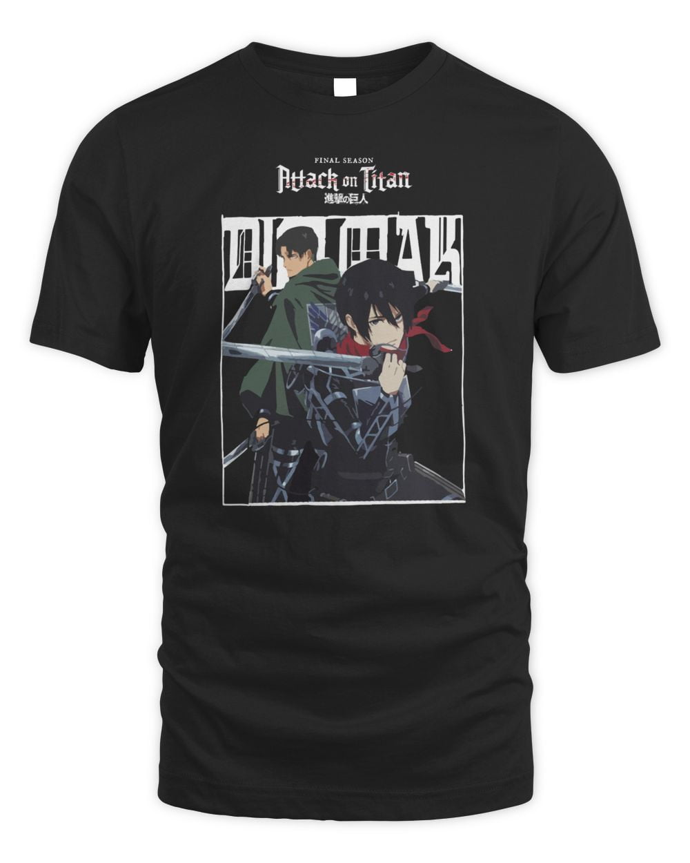 Steve Aoki Merch Dim Mak X Attack On Titan Mikasa And Levi Shirt ...