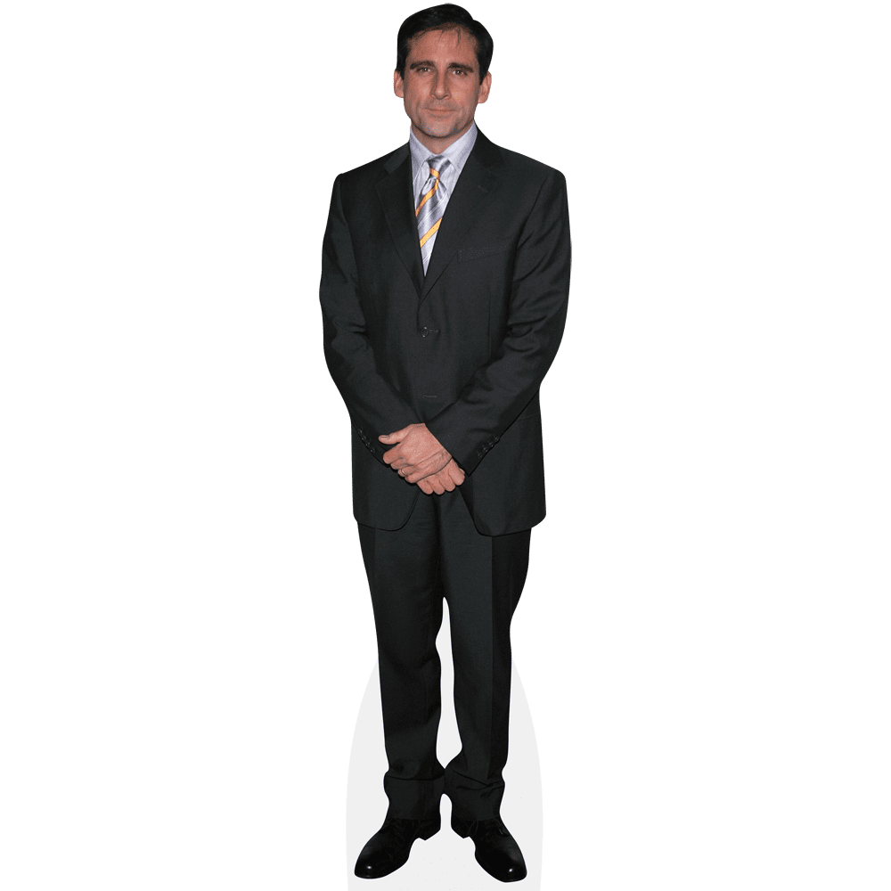 Steve Carell (Black Suit) Mini Cardboard Cutout Standee - Walmart.com