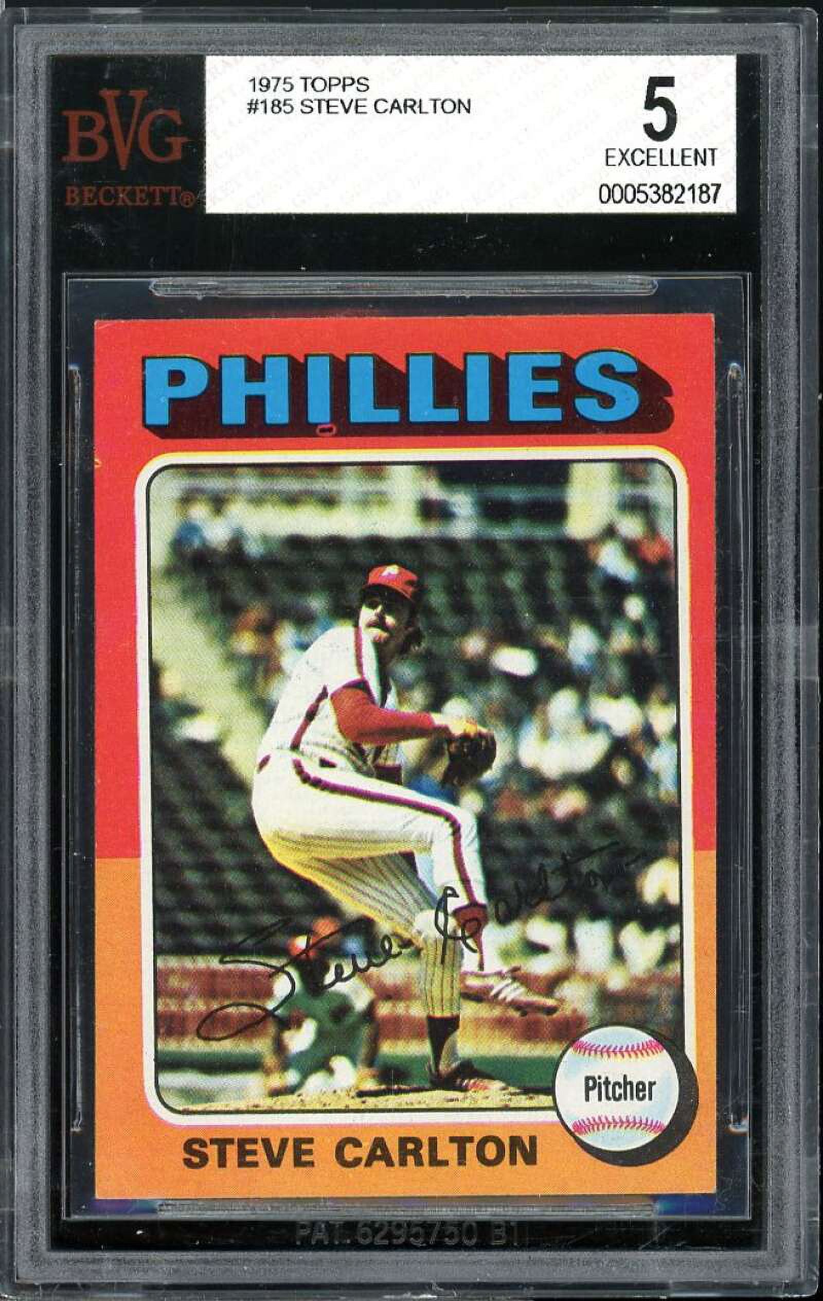 Steve Carlton Card 1975 Topps #185 BGS BVG 5 - Walmart Business Supplies