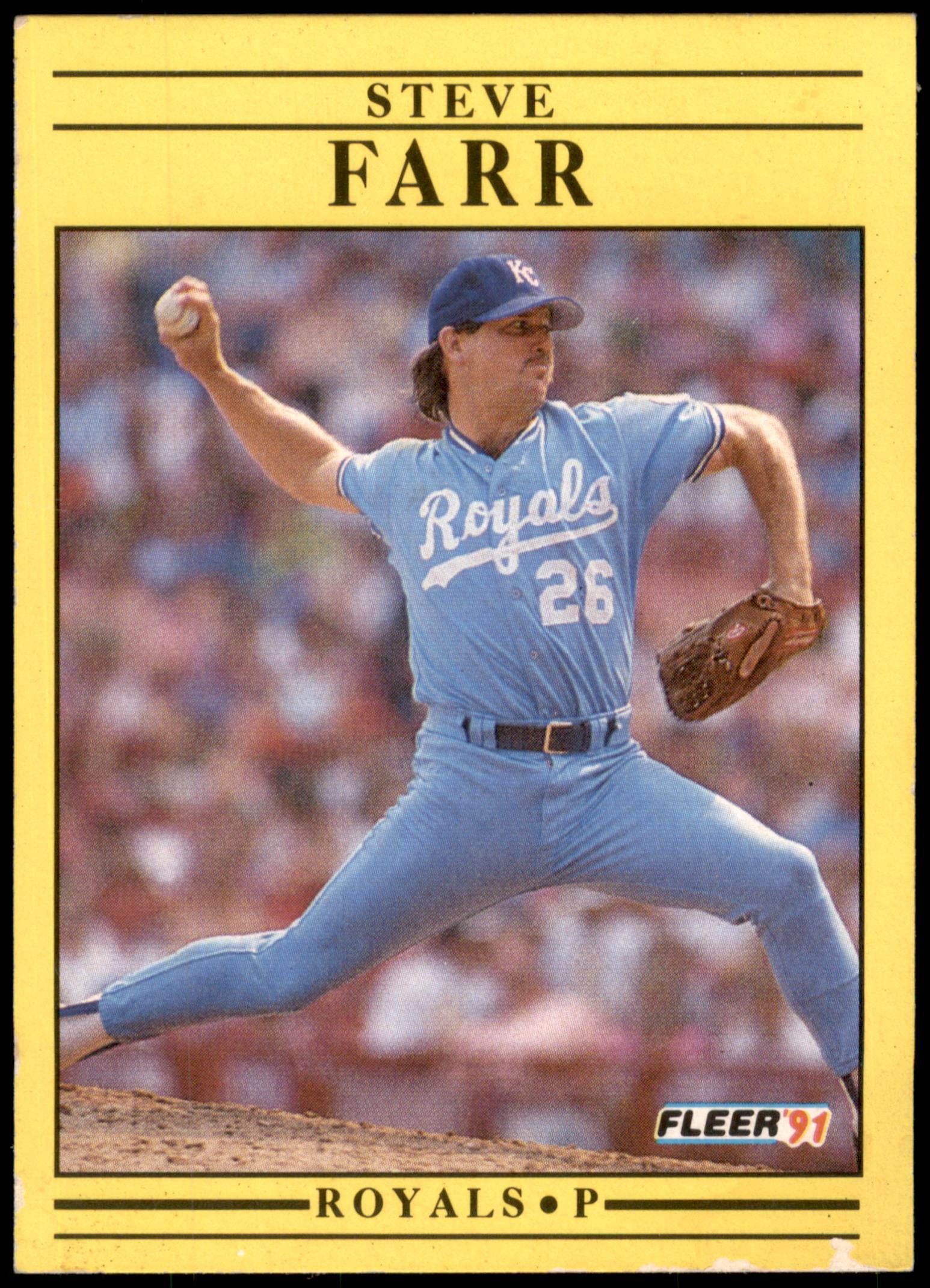 Steve Farr #558b 1991 Fleer Jumbo Pack version - Walmart.com