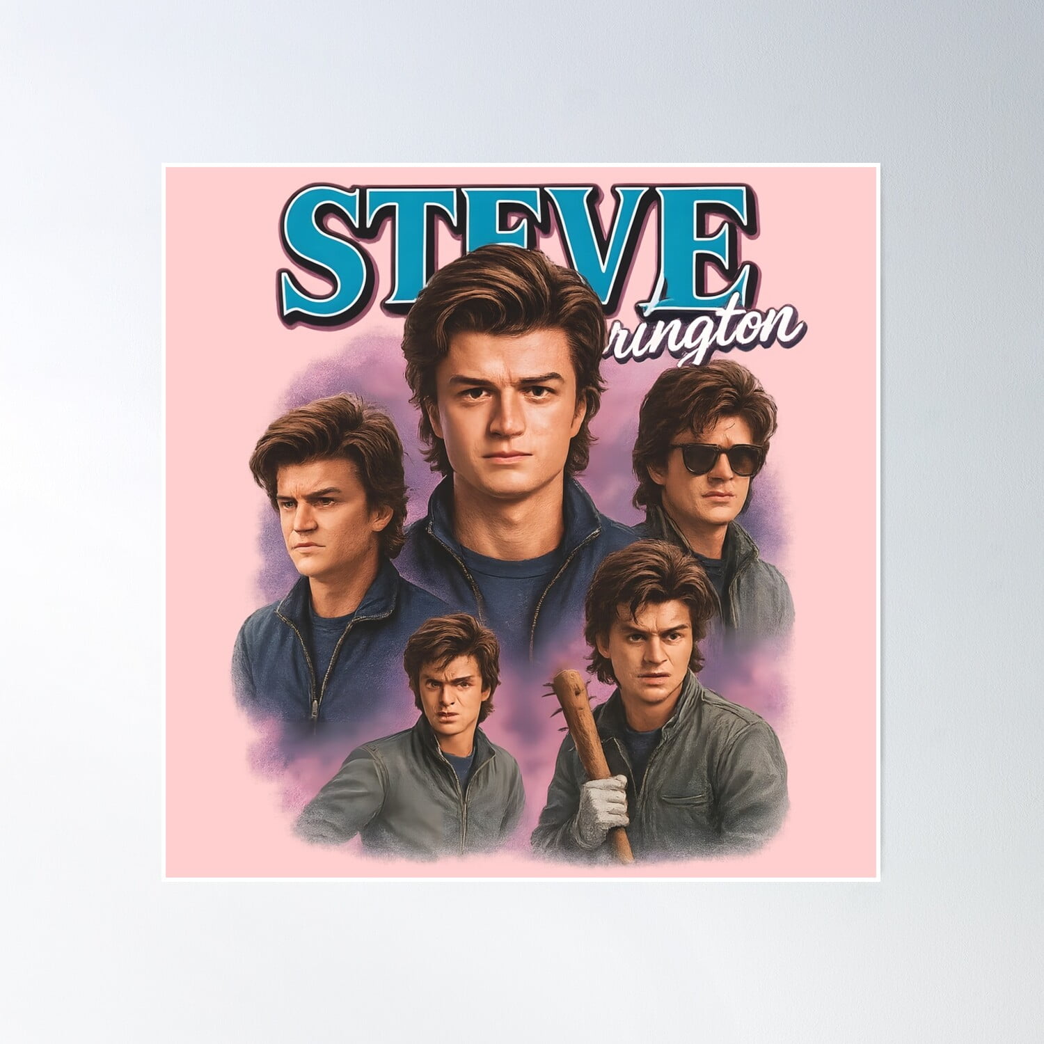 Steve Harrington Cosmic Bootleg Collage – Surreal Stranger Things ...