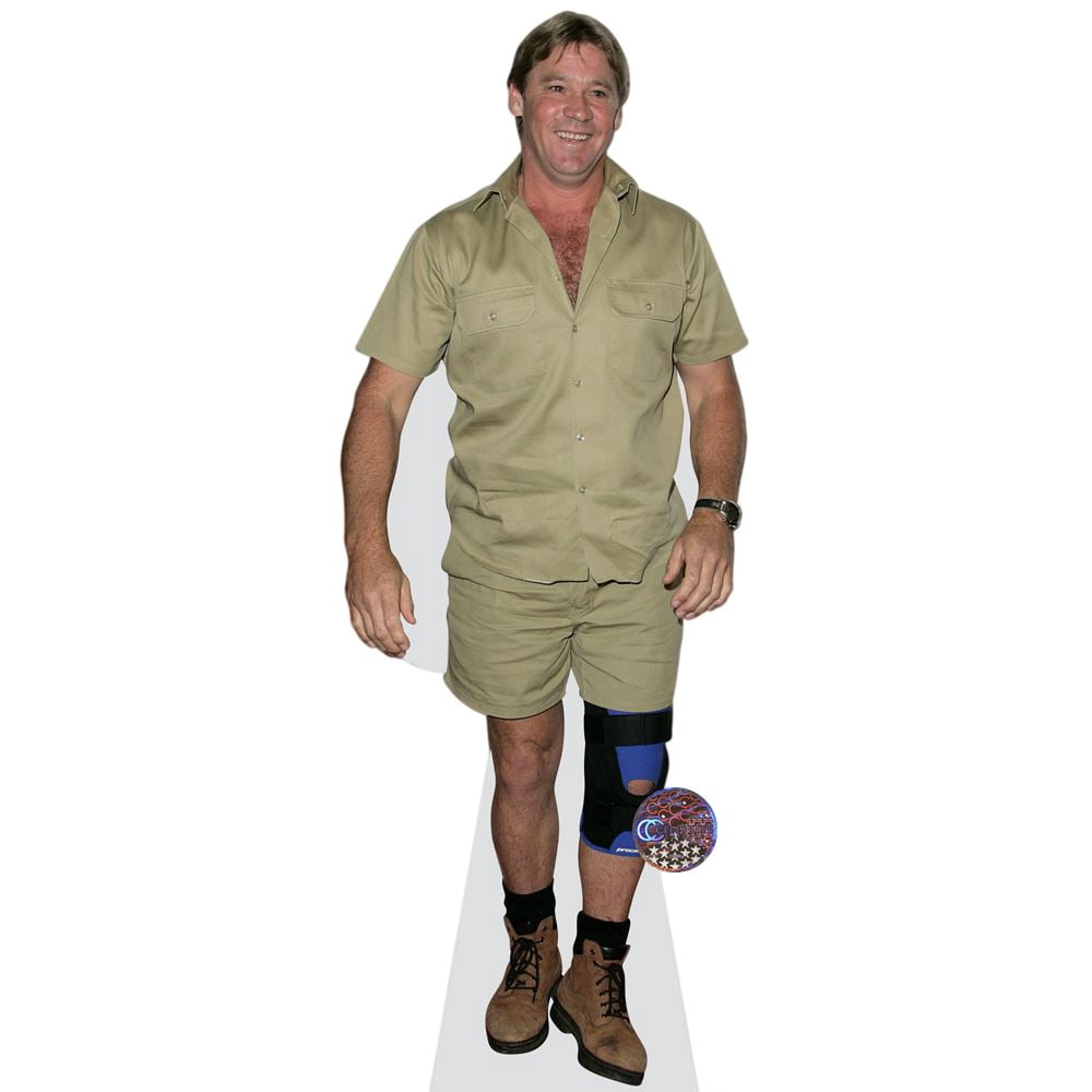 Steve Irwin Lifesize Cardboard Cutout Standee - Walmart Business Supplies