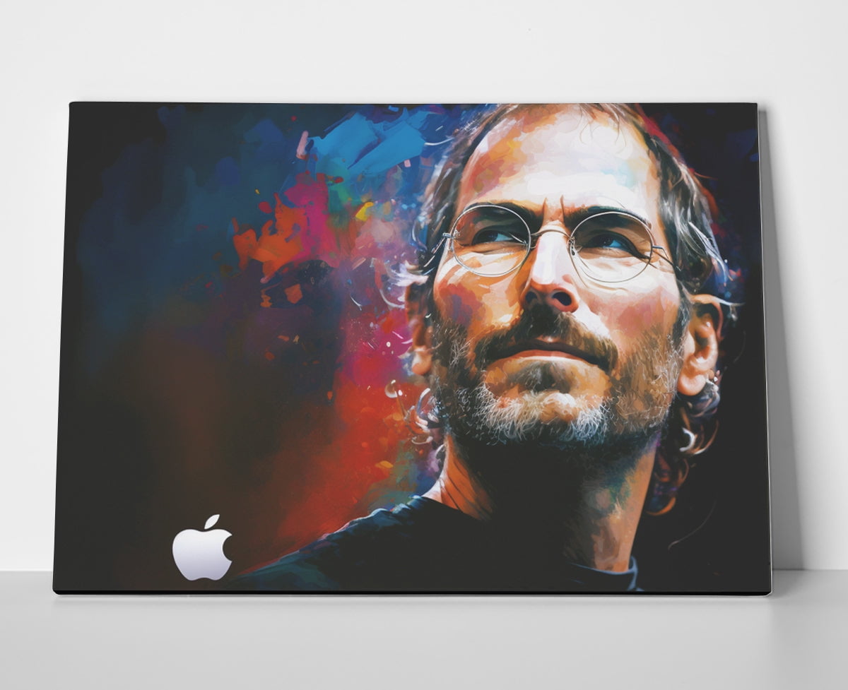 Steve Jobs Poster or Wrapped Canvas - Walmart.com