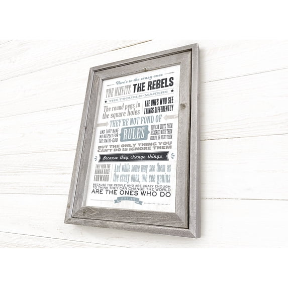 Steve Jobs Quote Steve Jobs Fan Gift Here'S To The Crazy Ones Steve ...