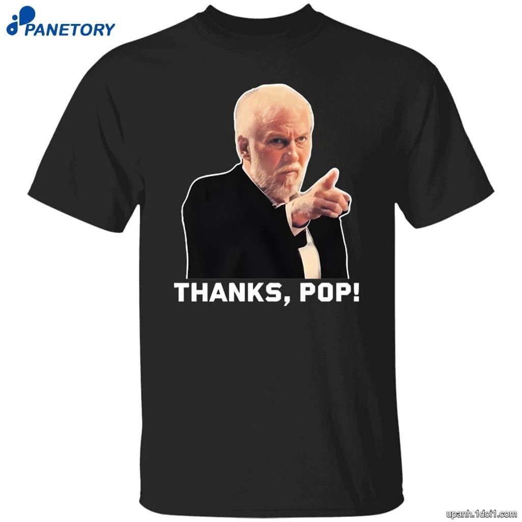 Steve Kerr Gregg Popovich Thanks Pop Shirt,Black Color,Size XL ...