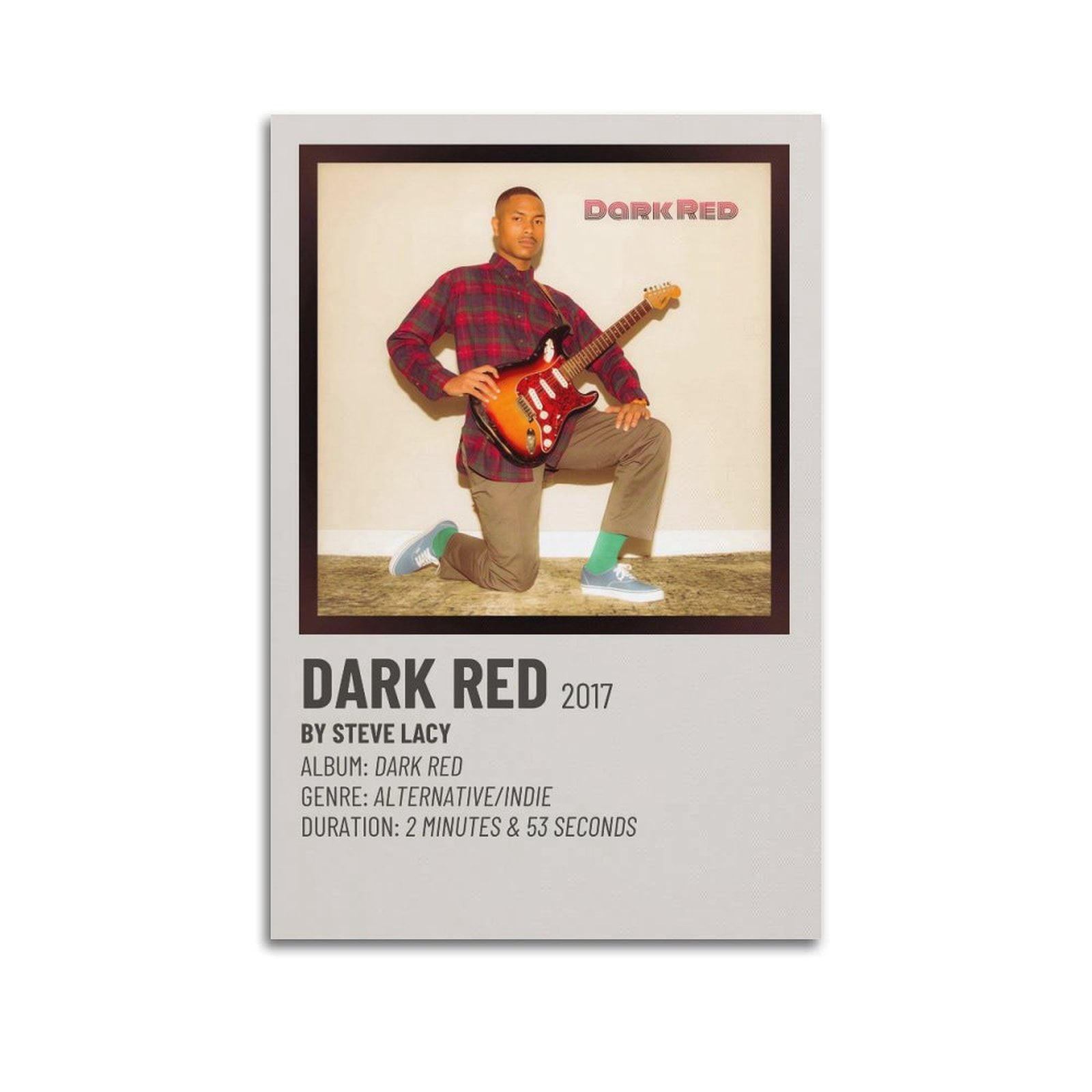 Steve Lacy Dark Red Minimalist Music Poster Hot Music Albums Painting ...
