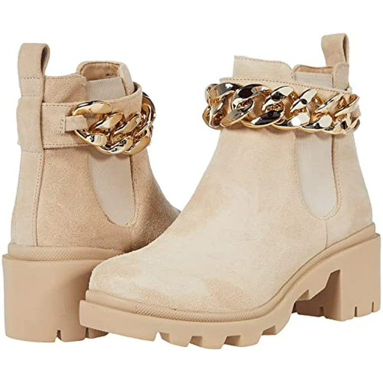 Steve Madden Combat Boots Red Zipper