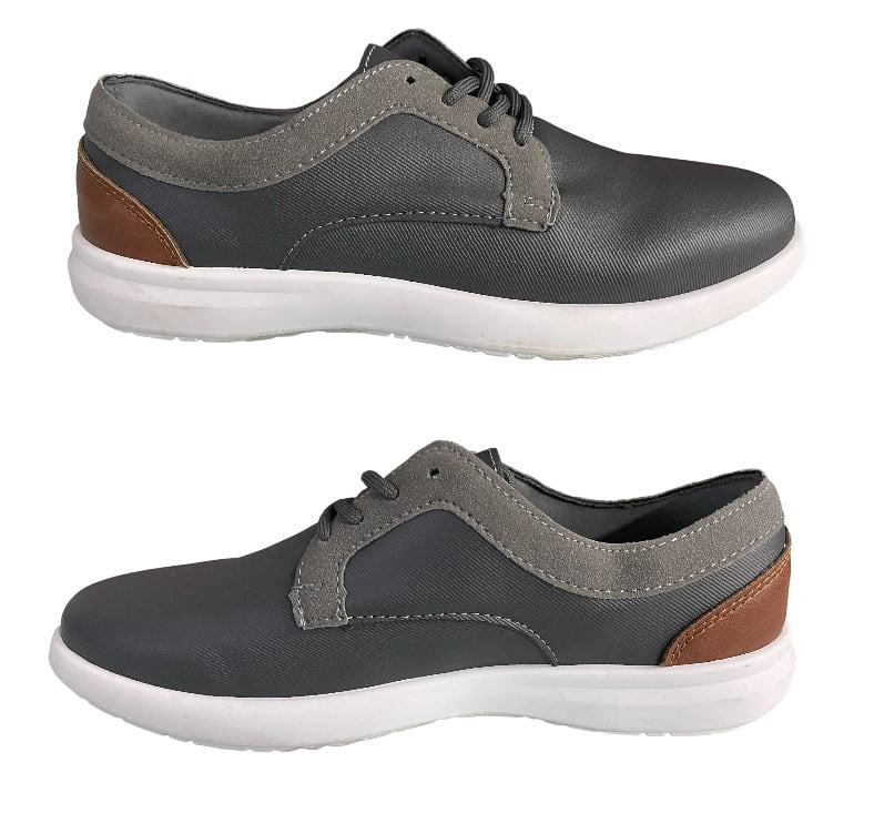 Steve Madden Boy's BBEN Adjustable Lace Up Oxford Dress Shoe (Grey, 11 ...