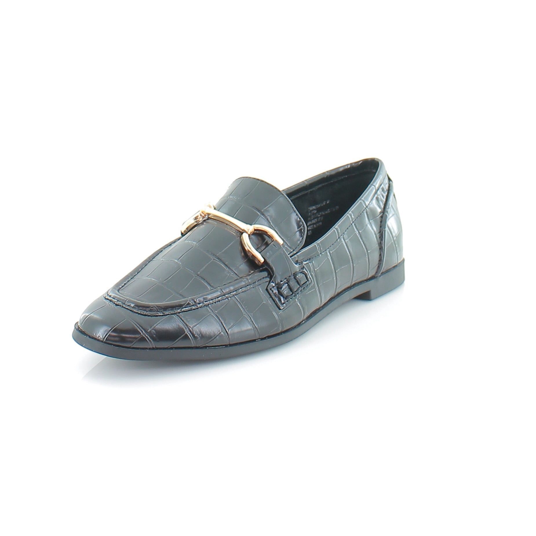 Steve Madden Carrine Women's Flats & Oxfords Black Crocodile Size 8 M ...