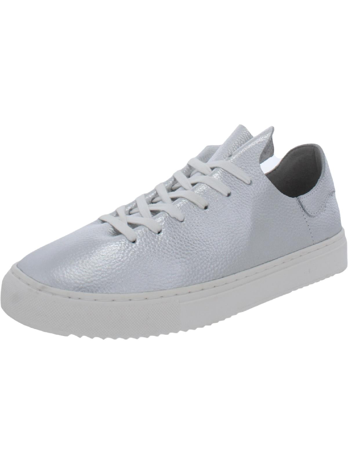Steve Madden Dorey Silver Lace Up Rounded Toe Low Top Flat Fashion ...