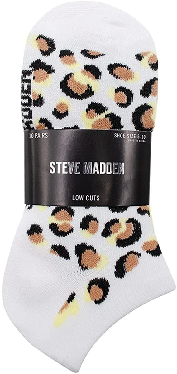 Steve Madden Low-Cut Cushioned Ankle Socks, 10-Pack (Women's) - Walmart.com
