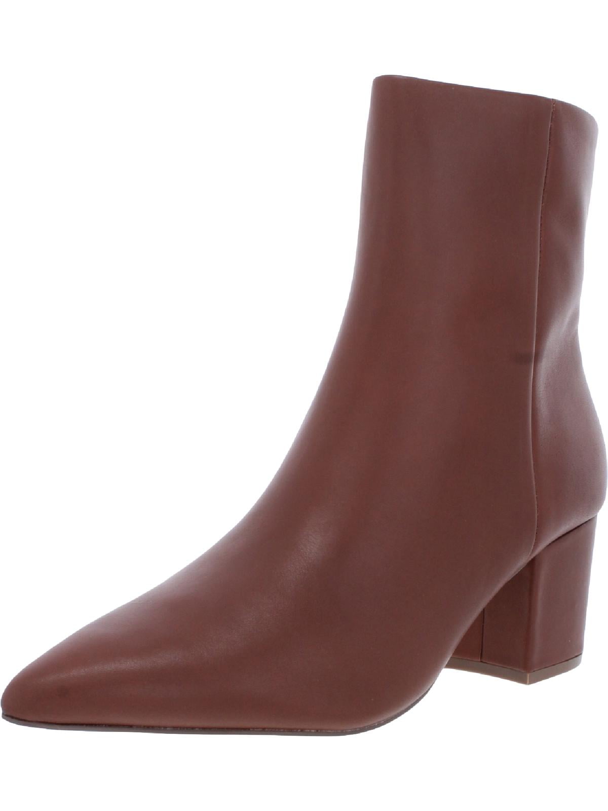 Steve Madden Ossie Cognac Leather Bootie Sleek Pointed Toe Fashion ...