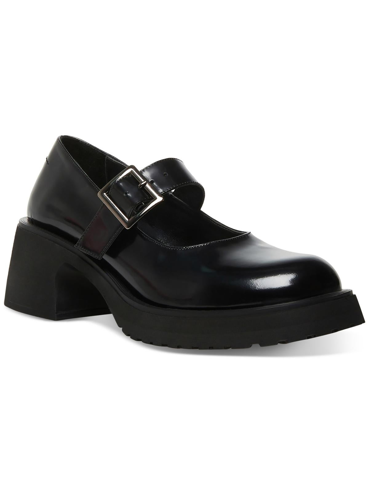 Steve Madden Womens Tulip Buckle Patent Leather Mary Janes - Walmart.com