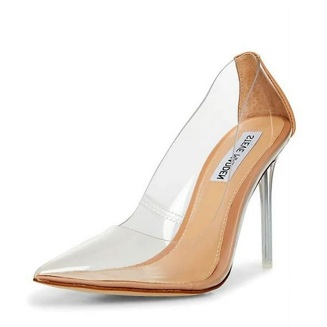 Steve Madden Vala Clear Stiletto High Heel Transparent Pointed Toe ...