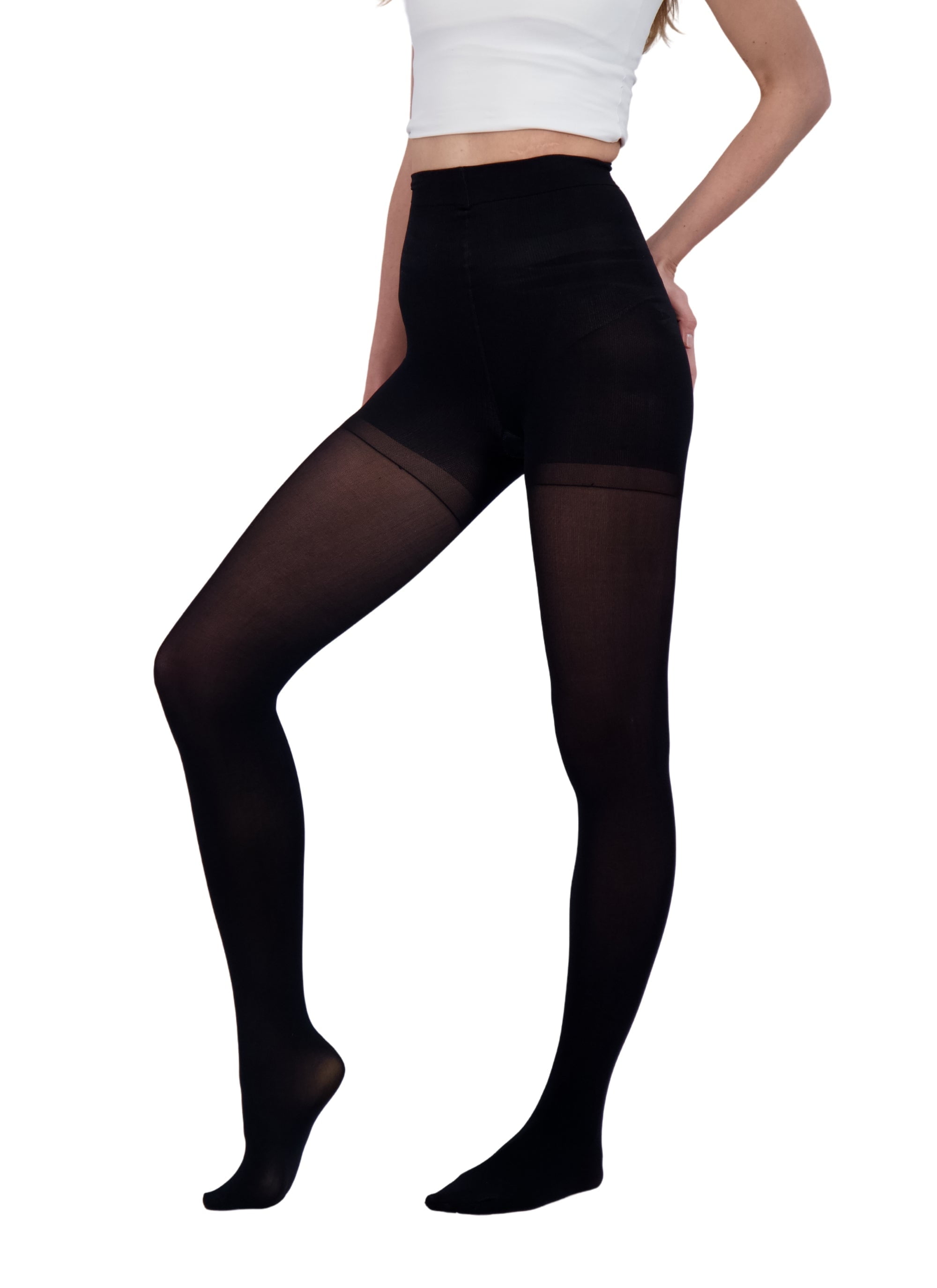 Steve Madden Women's Comfy Body Shaper Opaque Tights - Tights for Women ...