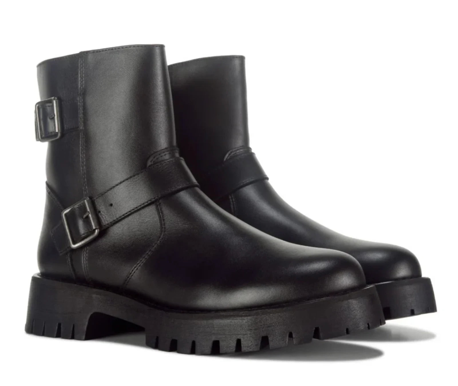 Steve Madden Women's Crusader Black Ankle Boot - Ladies Leather Bootie - Walmart.com