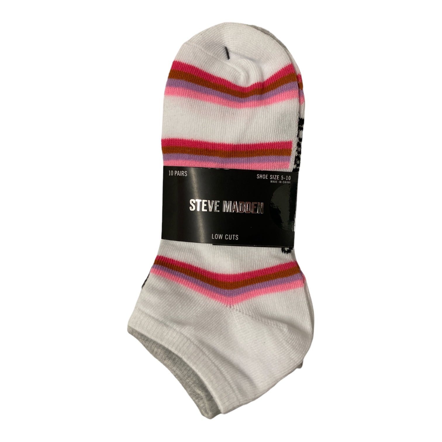 Steve Madden Athletic Padded Low-Cut Cushioned Ankle Socks for Women ...